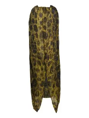 RICK OWENS Rick Owens Chiffon Shawl Cape