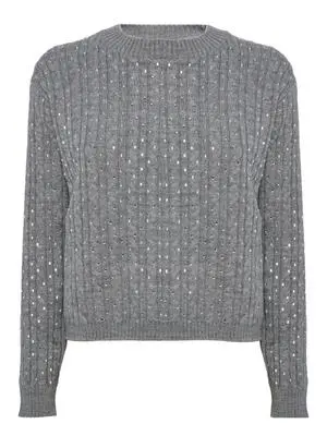 Max Mara Ussuri Crewneck Jumper - Gray