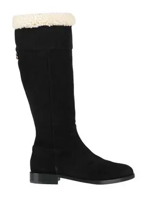 Dolce & Gabbana Two-tone Leather Platform Boots - Black