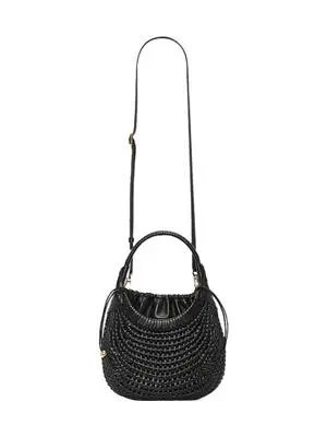Loewe Loewe Diamond Hobo Bag In Calfskin Black