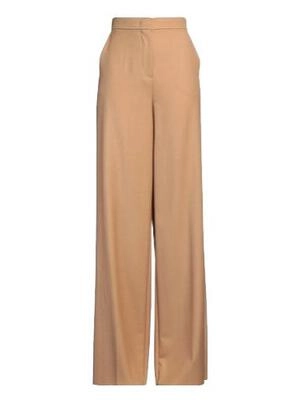 Max Mara Loose Wool Trousers - Nude