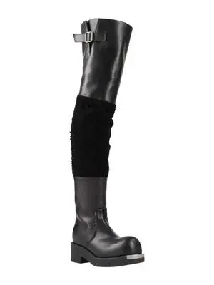 MAISON MARGIELA Glossy Platform Boots - Black
