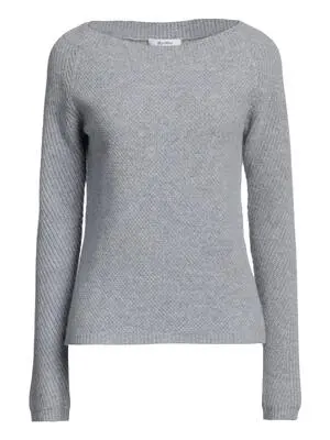 Max Mara Long Sleeve Crew Neck Sweater - Gray