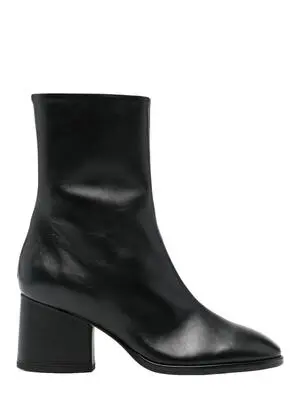 AEYDĒ Aeyde Almond Toe Zipped Ankle Boots
