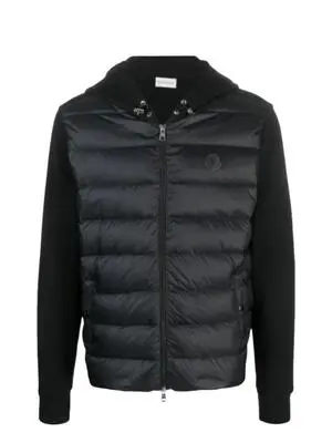 Moncler Padded Fleece Zip-up Sweatshirt - Black
