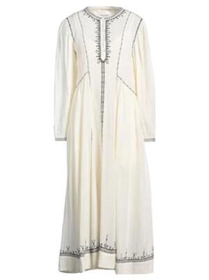 Isabel Marant Étoile Two-tone Embroidered Kaftan - White