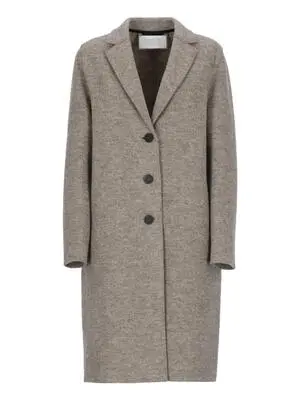 Harris Wharf London Long Sleeve Tailored Coat - Gray