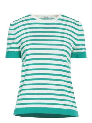 MAX MARA Max Mara Striped Short-Sleeve Knitted Top