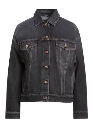 Brunello Cucinelli Denim Trucker Jacket - Black