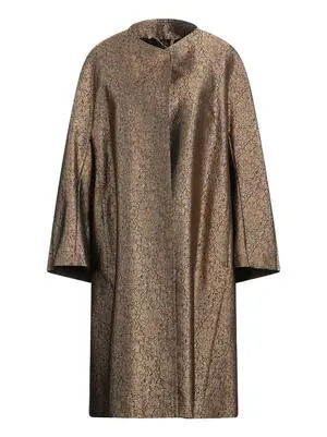 Max Mara Floral Brocade Overcoat - Brown