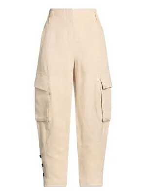 Brunello Cucinelli Linen Cargo Trousers - Nude