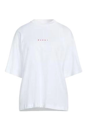Marni Marni Jersey Crewneck T-shirt With Brand Logo White