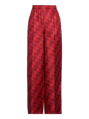 Max Mara Max Mara Multicolor Printed Wide-Leg Trousers Red