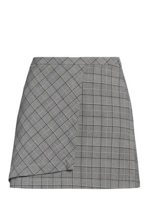 GANNI Ganni Prince Of Wales Check Flared Mini Skirt