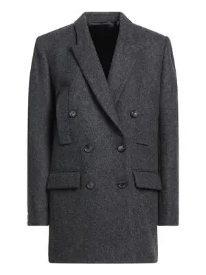 Isabel Marant Étoile Double-breasted Wool Coat - Black
