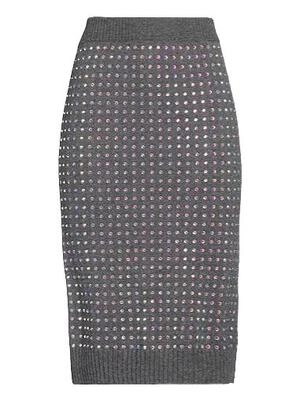 SPORTMAX Sportmax Fitted Knit Midi Skirt With Crystals