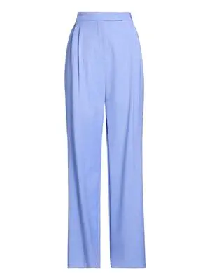 Max Mara Minimalist Solid-color Wide-leg Pants - Blue