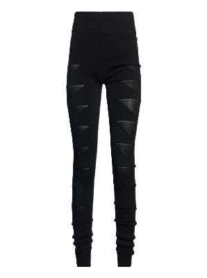 Rick Owens Solid-color Knitted Leggings - Black
