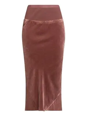 Rick Owens Rick Owens Velvet Fla Skirt Red