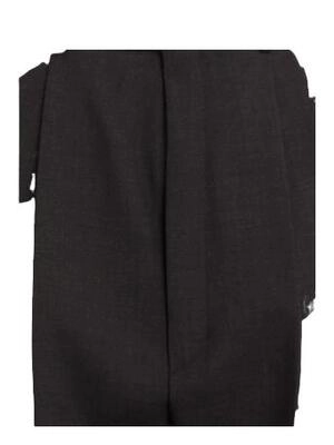 Sportmax Tailored Trousers With Crystal Embellishments - Black