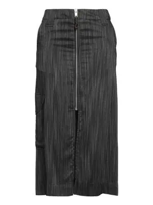 GANNI Ganni High-Waist A-Line Midi Skirt