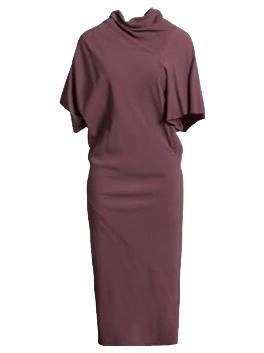 Rick Owens Solid Color Crepe Dress - Red