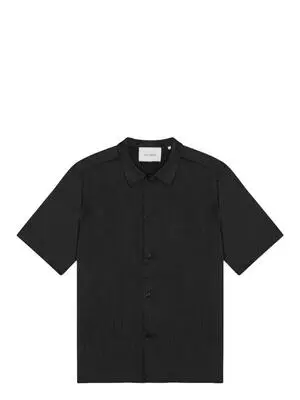 LES DEUX Hector Plissé Ss Shirt - Black
