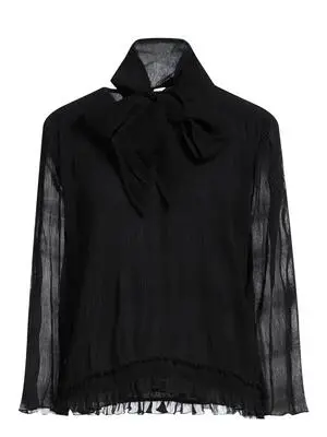 GANNI Ganni Bow Detail Chiffon Shirt
