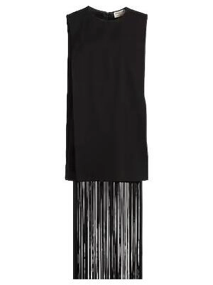 Sportmax Sleeveless Fringe Dress - Black