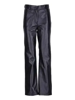 TOTÊME Totême Straight Leg Leather Trousers