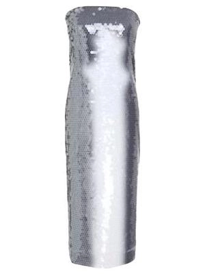 Sportmax Sequined Strapless Two-tone Dress - Gray
