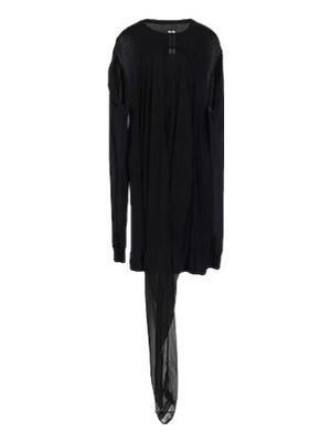 Rick Owens Long Sleeve T-shirt Dress - Black
