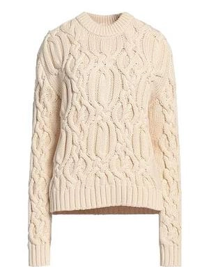 Sportmax Crew Neck Long Sleeve Sweater - Nude