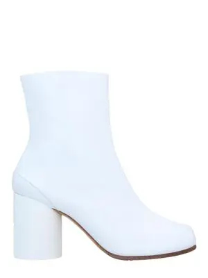 MAISON MARGIELA Leather Ankle Boots - White