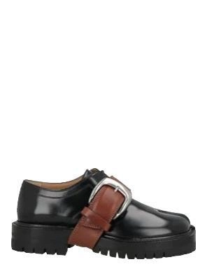 MAISON MARGIELA Derby Shoes With Buckle Detail - Black