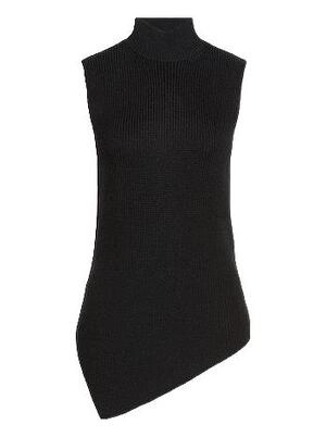 Rag & Bone Sleeveless Turtleneck Knit Top - Black
