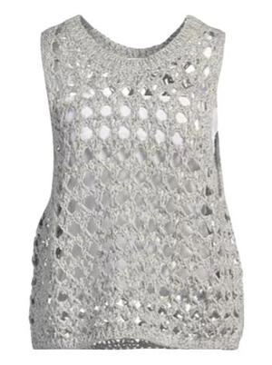 BRUNELLO CUCINELLI Brunello Cucinelli Crochet Knit Sleeveless Sweater