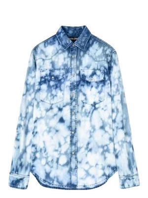 Palm Angels Summer Denim Shirt - Blue