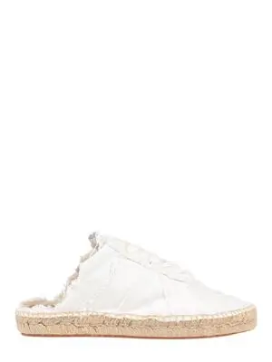 MAISON MARGIELA Maison Margiela Lace-Up Canvas Espadrille Flats White