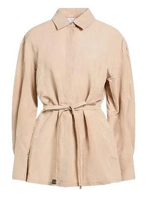 MAX MARA Max Mara Long Sleeve Taffeta Shirt With Belt
