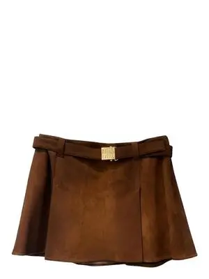 MIU MIU Miu Miu Suede Belted Skirt