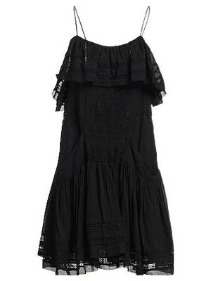 Isabel Marant Étoile Sleeveless Lace Tiered Dress - Black