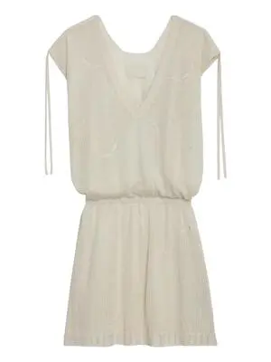 ZADIG&VOLTAIRE Zadig & Voltaire Alanis Crochet-Knit Minidress With Cutout Wing Pattern