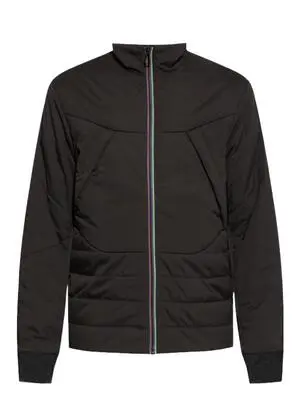 Paul Smith Mock-neck Padded Jacket With Logo Detail - Black