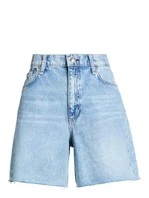 Rag & Bone Light Wash Denim Shorts - Blue