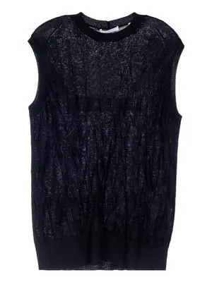 Helmut Lang Round Neck Vest - Black