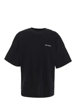 PALM ANGELS Palm Angels Logo Embroidered Crewneck T-Shirt