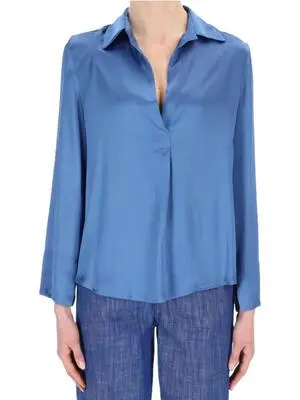 SEMICOUTURE Long Sleeve Shirt - Blue