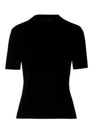 Max Mara Short-sleeved Knitted Top - Black
