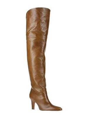 Chloé Over-the-knee Genuine Leather Boots - Brown